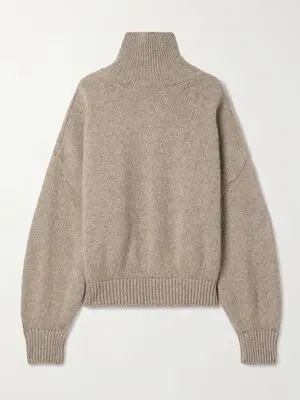 Khaite Willem Cashmere Turtleneck Sweater - Brown