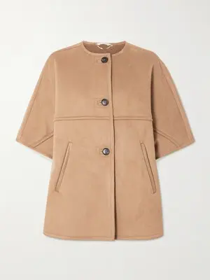 Padded Shoulder Suede Coats
