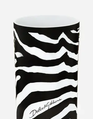 Dolce & Gabbana Cylindrical Porcelain Vase