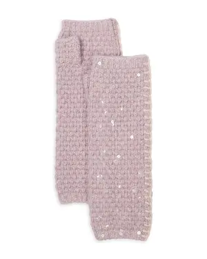 CAROLYN ROWAN ACCESSORIES Cashmere Tweeded Gloves