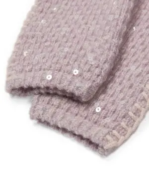 CAROLYN ROWAN ACCESSORIES Cashmere Tweeded Gloves