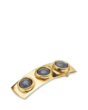 LELET NY Oculus Barrette - Lapis Gold