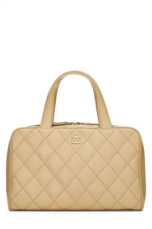 Chanel Leather Wild Stitch Boston Bag