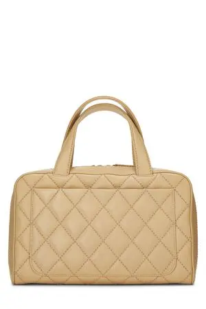Chanel Leather Wild Stitch Boston Bag