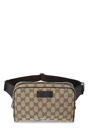 Gucci Original Gg Canvas Waist Pouch - Brown