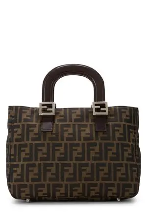 Fendi Zucca Handbag - Brown