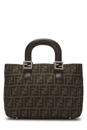 Fendi Zucca Handbag - Brown