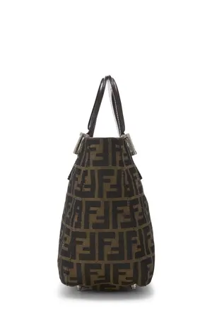 Fendi Zucca Canvas Handbag - Brown