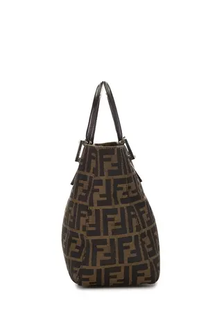 Fendi Zucca Canvas Handbag - Brown