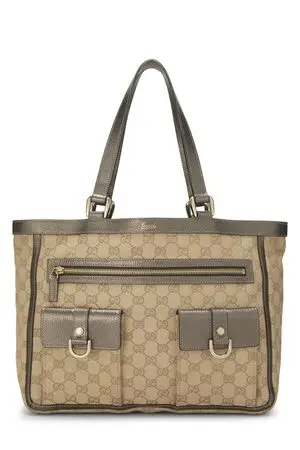 Gucci Original Gg Abbey Pocket Tote - Gold