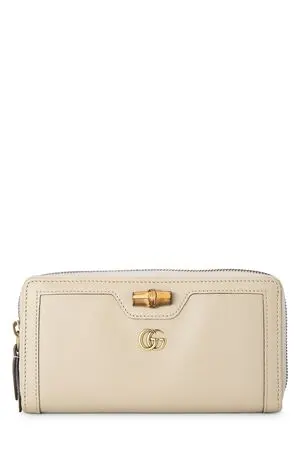 Gucci Bamboo Zip Around Wallet - Beige