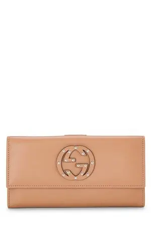 Gucci Studded Soho Continental Wallet - Orange