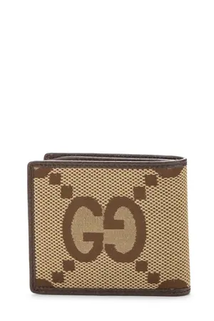Gucci Jumbo Gg Canvas Bifold Wallet
