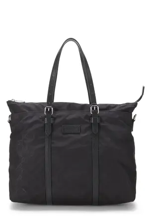 Gucci Gg Nylon Tote - Black
