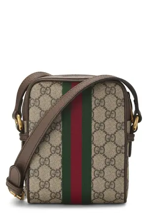 Gucci Gg Supreme Ophidia Messenger Bag - Brown