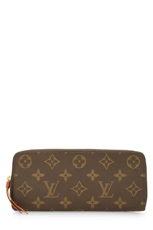 LOUIS VUITTON Monogram Canvas Clemence Wallet - Orange