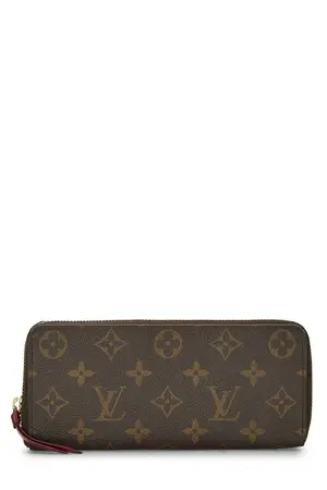 LOUIS VUITTON Monogram Canvas Clemence Wallet - Pink