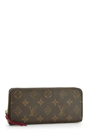 LOUIS VUITTON Monogram Canvas Clemence Wallet - Pink