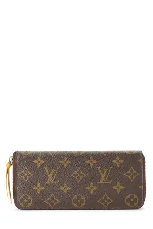 LOUIS VUITTON Monogram Canvas Clemence Wallet Yellow