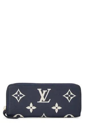 LOUIS VUITTON Monogram Empreinte Giant Clemence Wallet - Navy