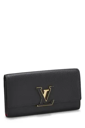 LOUIS VUITTON Taurillon Capucines Wallet