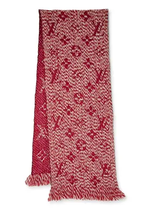 LOUIS VUITTON Logomania Scarf - Red