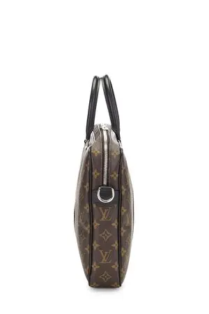 LOUIS VUITTON Monogram Macassar Porte Documents Voyage