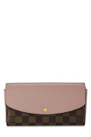 LOUIS VUITTON Damier Ebene Normandy Wallet - Brown