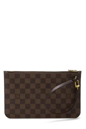 LOUIS VUITTON Damier Ebene Neverfull Pouch Nm - Brown