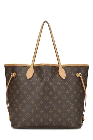 LOUIS VUITTON Louis Vuitton Monogram Neverfull MM Tote Bag Red