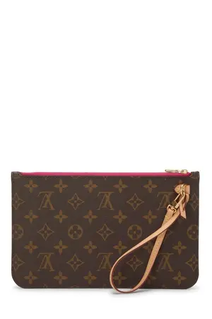 LOUIS VUITTON Monogram Neverfull Pouch - Pink