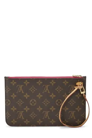LOUIS VUITTON Monogram Neverfull Pouch - Pink