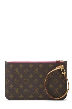 LOUIS VUITTON Monogram Neverfull Pouch - Pink
