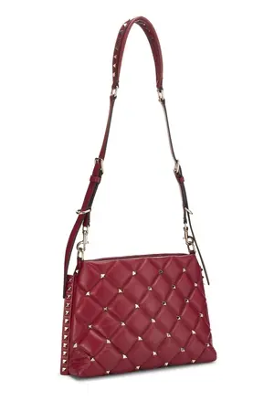 Valentino Garavani Candystud Leather Shoulder Bag