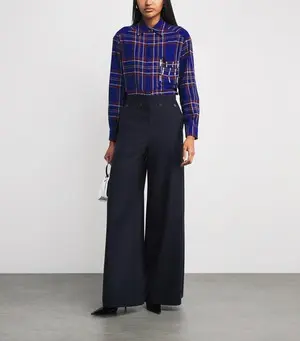 Max & Co. Wool-blend Wide-leg Trousers