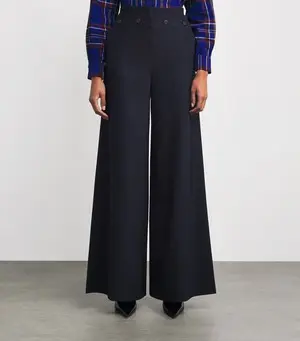 Max & Co. Wool-blend Wide-leg Trousers