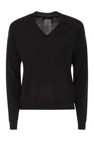Max Mara Studio V Neck Sweaters For Women