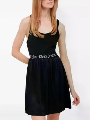 Calvin Klein Logo-trim Mini Dress