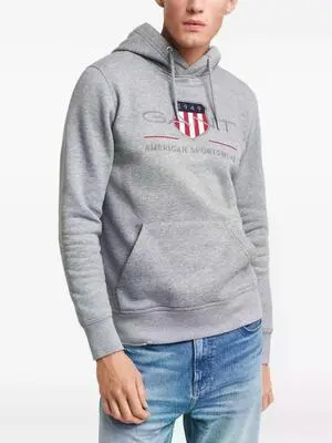 Gant Logo-embroidered Hoodie