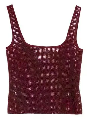 Retrofete Embellished Square-neck Top
