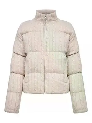 MC2 SAINT BARTH Cable-knit Quilted Coat