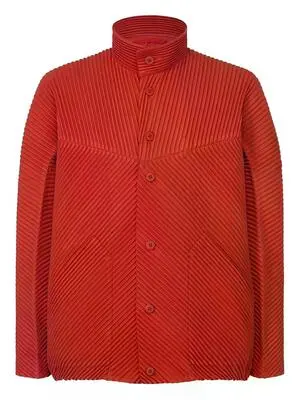 Issey Miyake Plissé Buttoned Jacket
