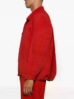 Issey Miyake Plissé Buttoned Jacket