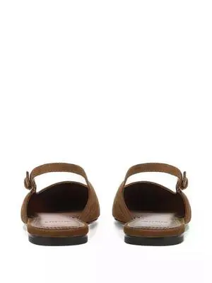 Vince Gracy Slingback Flat Pumps - Brown