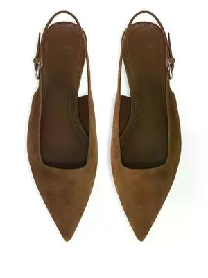 Vince Gracy Slingback Flat Pumps - Brown