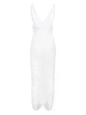 Giuseppe Di Morabito Beaded V-neck Dress