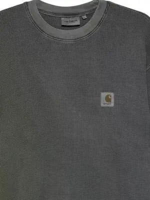 Carhartt Work In Progress Logo-patch Long-sleeve T-shirt - Black
