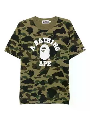 A BATHING APE Logo Printed T-shirt