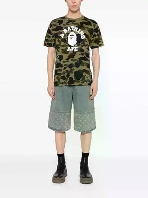 A BATHING APE Logo Printed T-shirt