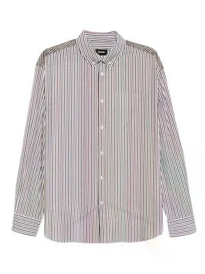 We11Done Striped Button-down Shirt - White